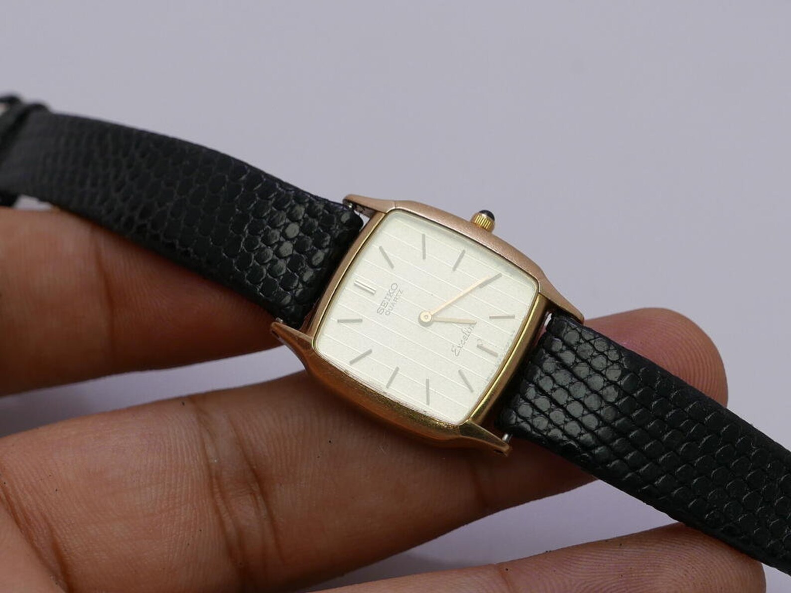 Vintage Seiko Exceline 14K Gold Filled 8420 5400 Lady Quartz Watch ...