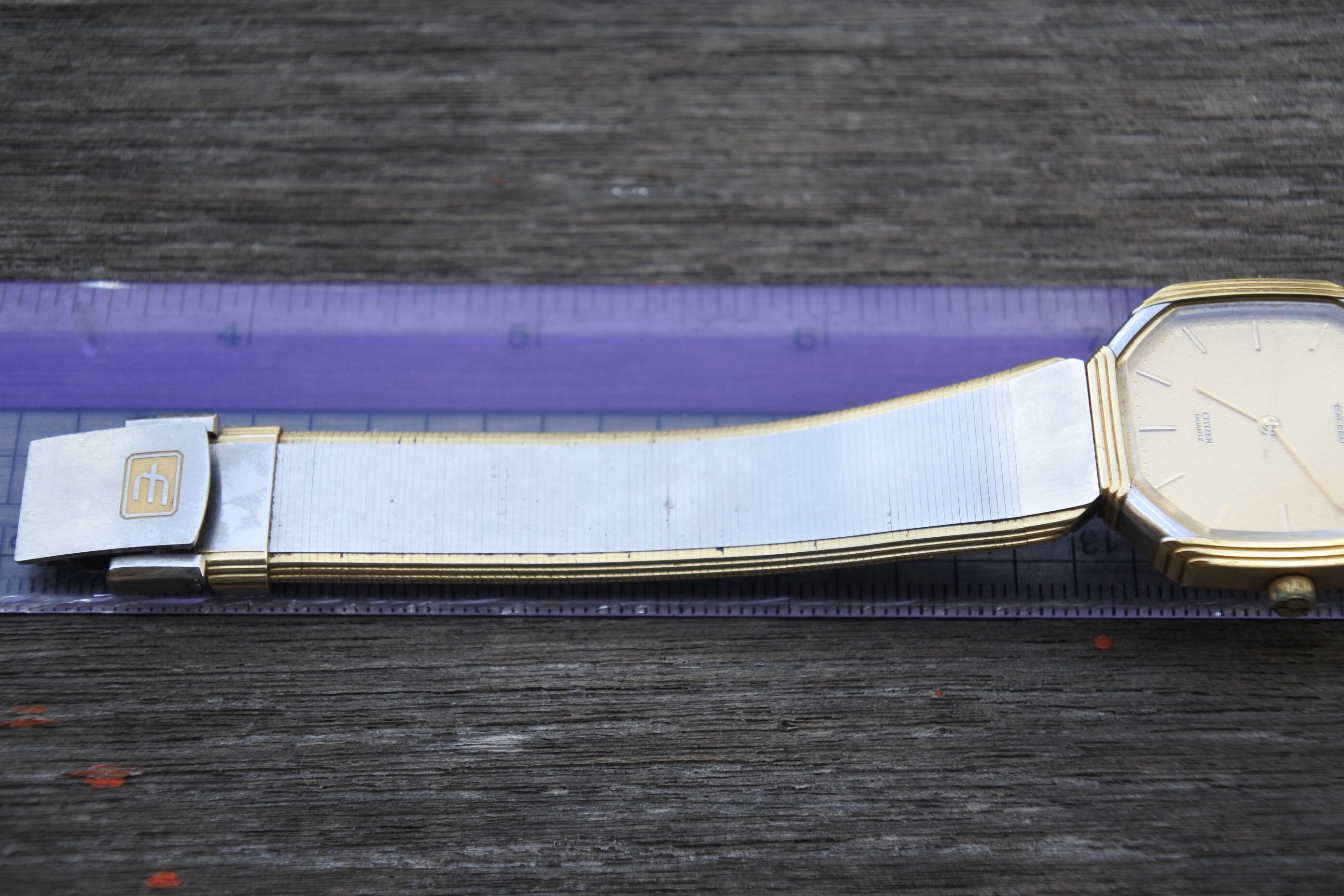 Vintage Citizen Exceed Gold Plated Textured Dial Unisex Quartz ...