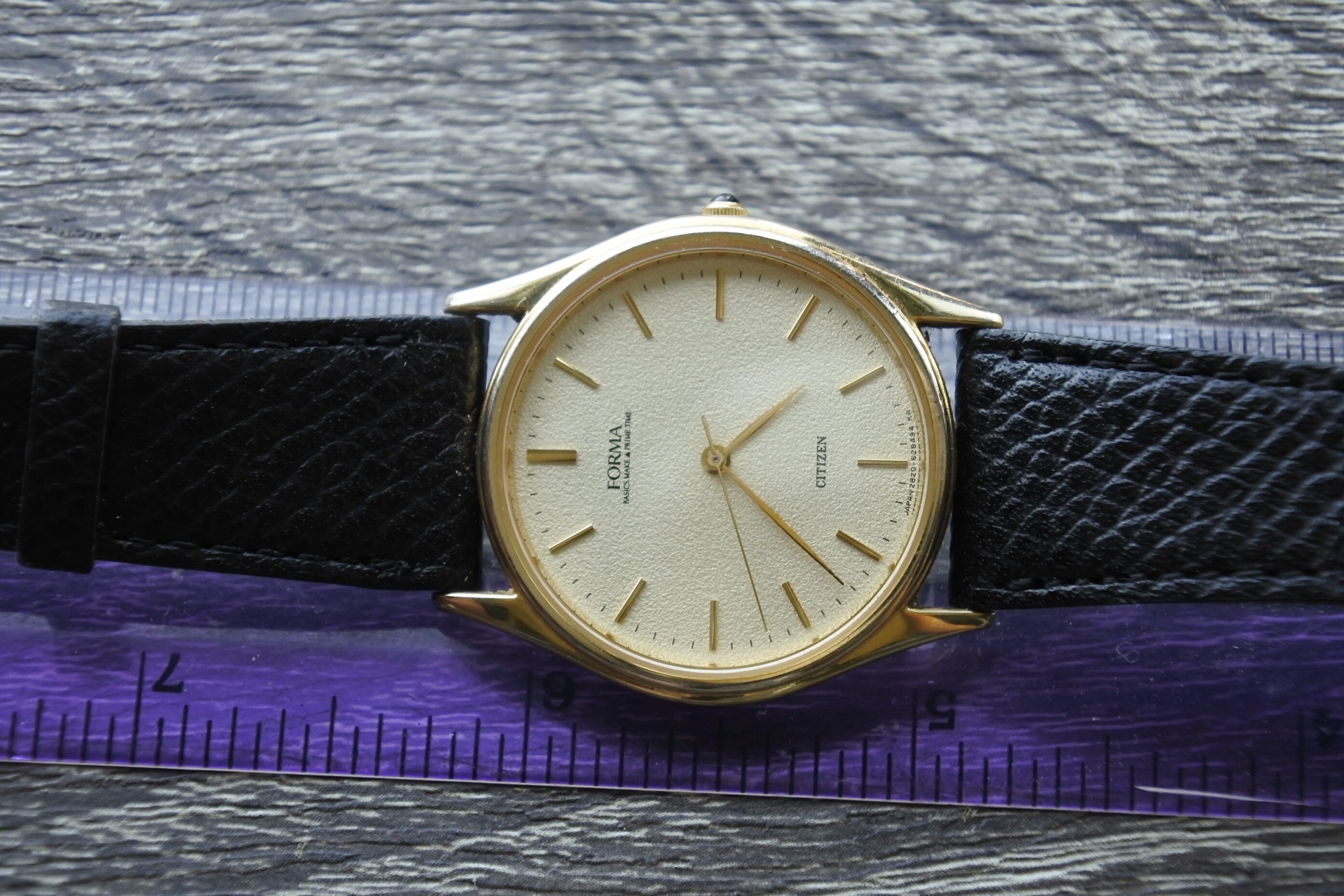 Vintage Citizen Forma Gold Plated Pattern Dial Men Quartz - Etsy