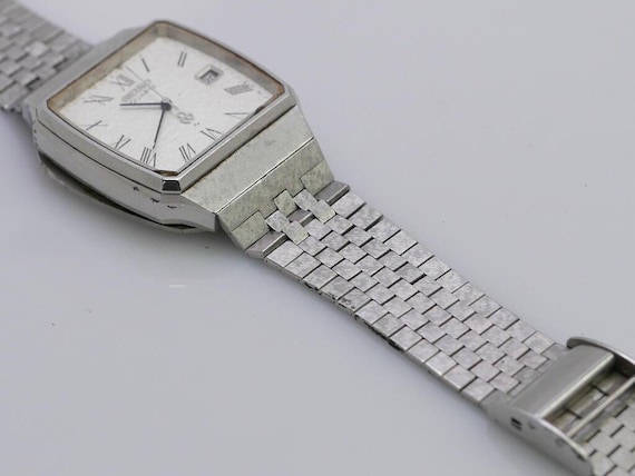 Vintage Seiko 0842 5010 Roman Numeral Dial Men Quart… - Gem