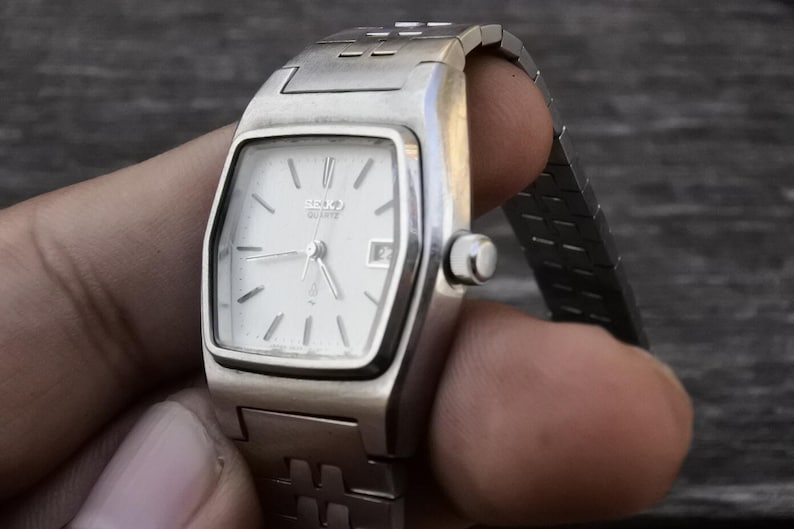 Vintage Seiko 2622 5030 Integrated Bracelet Lady Quartz Watch Japan ...