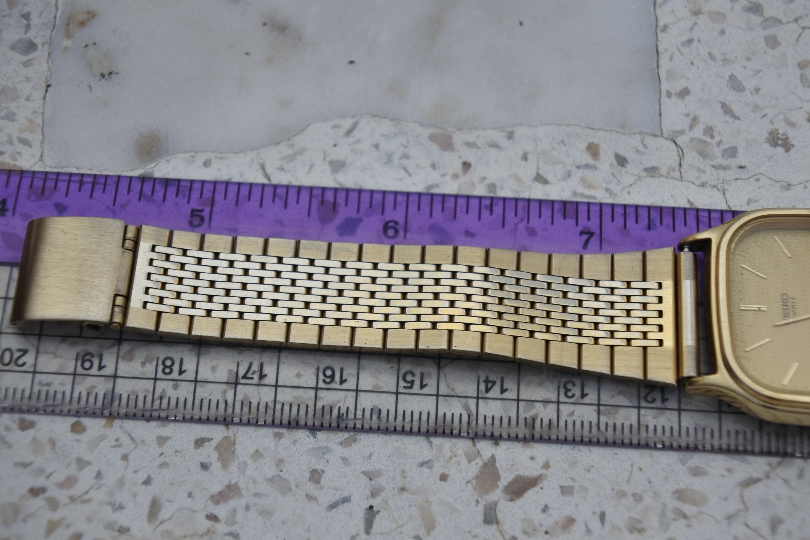 Vintage Seiko Gold Plated 9021 5390 Textured Dial Men Quartz Wristwatch Japan Cushion Shape 31mm ...