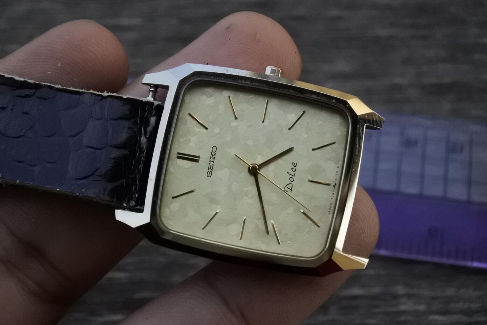 Vintage Seiko Ceramic ICS Broken Case 7741 5140 Men Quartz Watch Japan ...