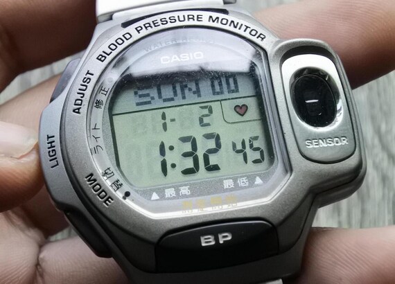 Vintage Casio Japan Blood Pressure Monitor BP-1B LCD … - Gem