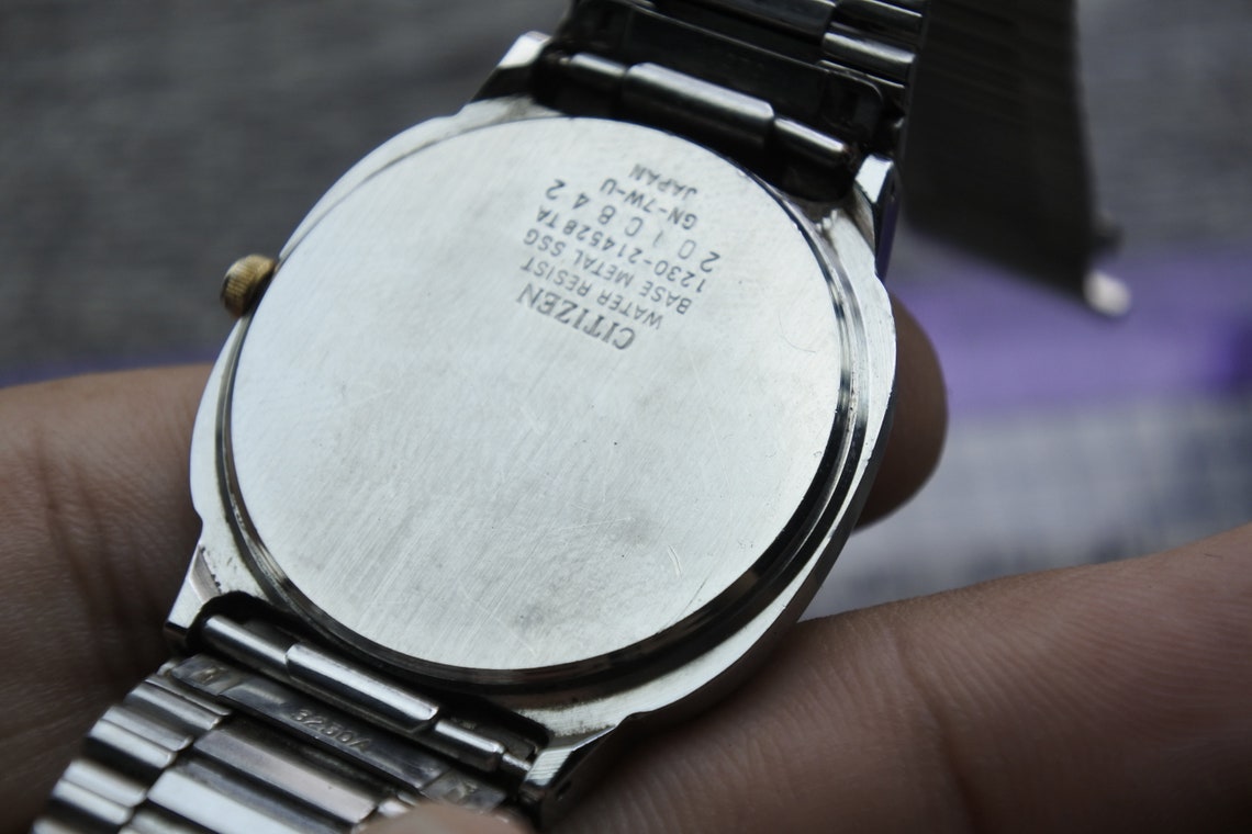 Vintage Citizen Brown Chocolate Dial Men Quartz Watch Japan - Etsy