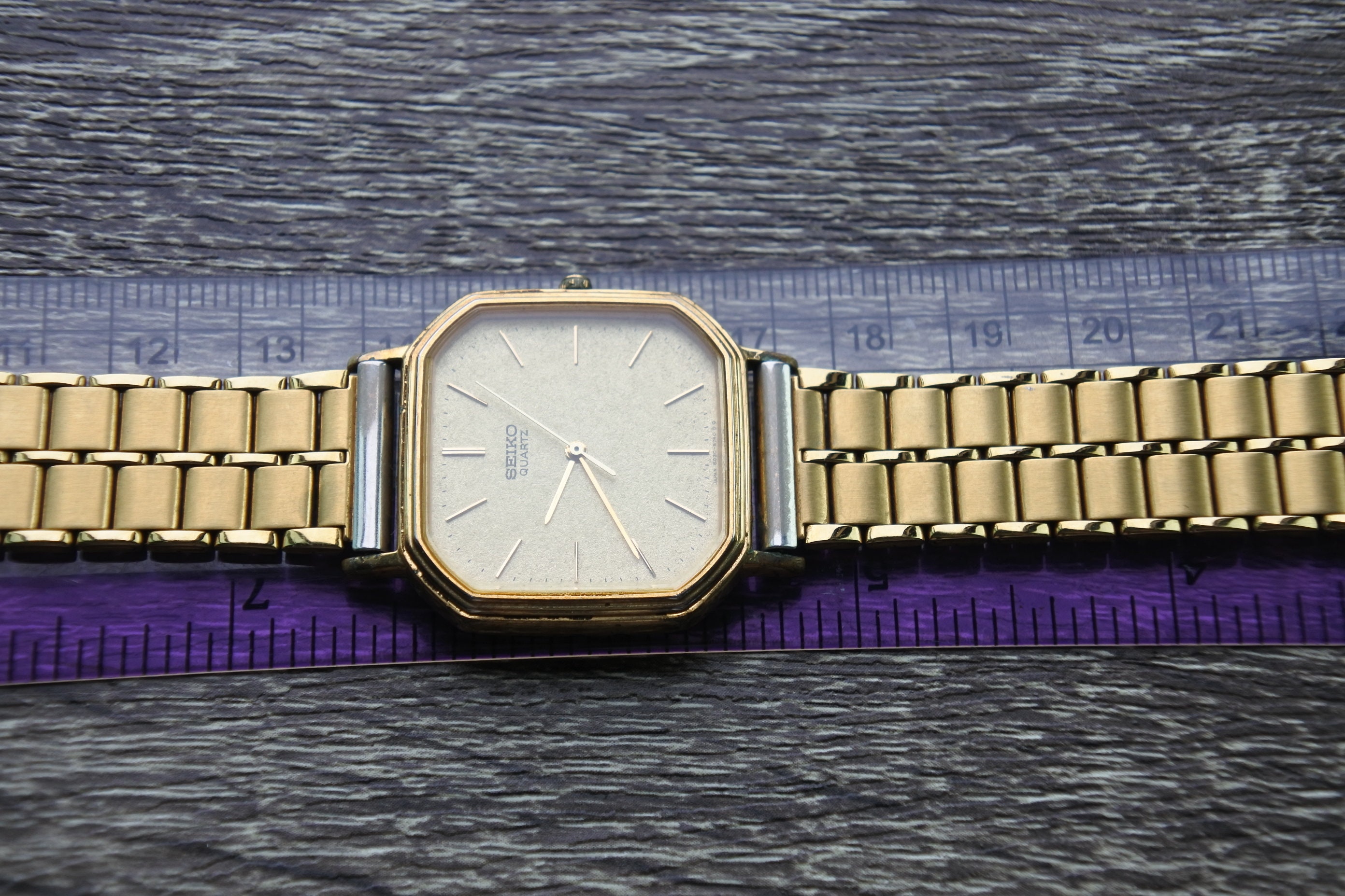 Vintage Seiko Gold Plated 6030 5650 Octagonal Shape Mens - Etsy