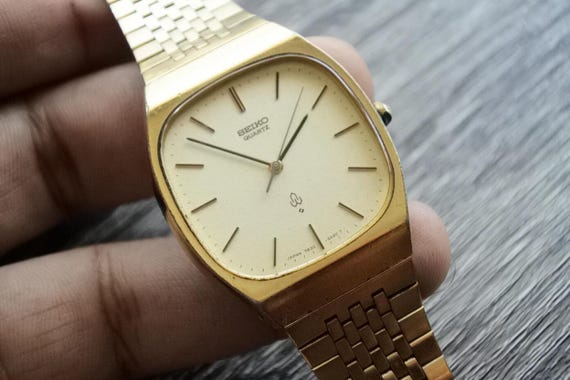 Vintage Seiko Emblem 7830 5020 Silver Dial Men Quartz… - Gem