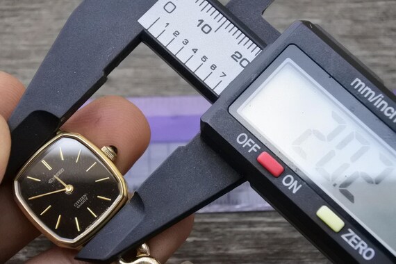 Vintage Citizen EXCEED Gold Plated Black Dial Lady Qu… - Gem