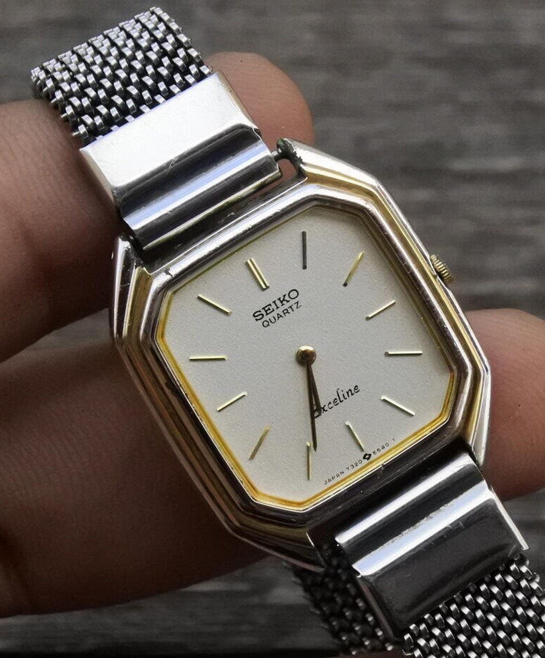 Vintage Seiko Exceline 7320 5370 Lady Quartz Watch Japan Octagonal ...