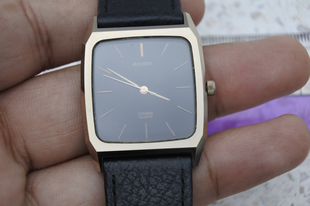 Vintage Citizen Exceed Ultra Hard Alloy Gold titanium Nitride Case ...