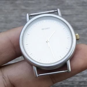 Vintage Seiko 6531 6030 Minimalist Unisex Quartz Watch Japan Round ...
