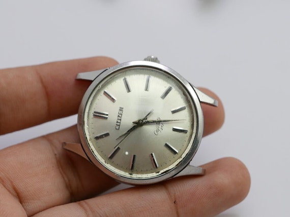 Vintage Citizen Crystate 21j Silver Dial Men Hand W… - Gem