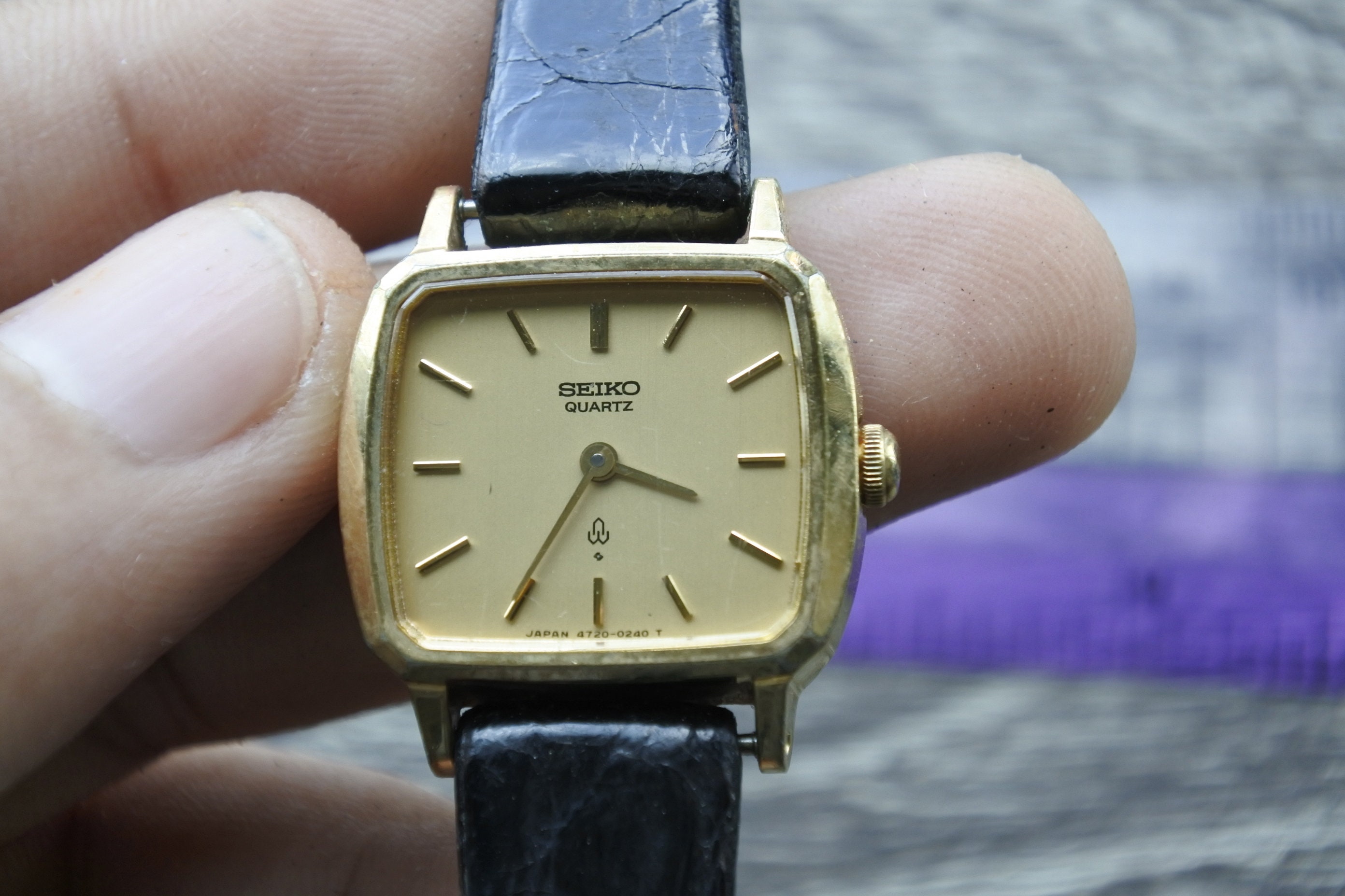 Vintage Seiko Gold Plated 4720 5020 Yellow Dial Lady Quartz - Etsy