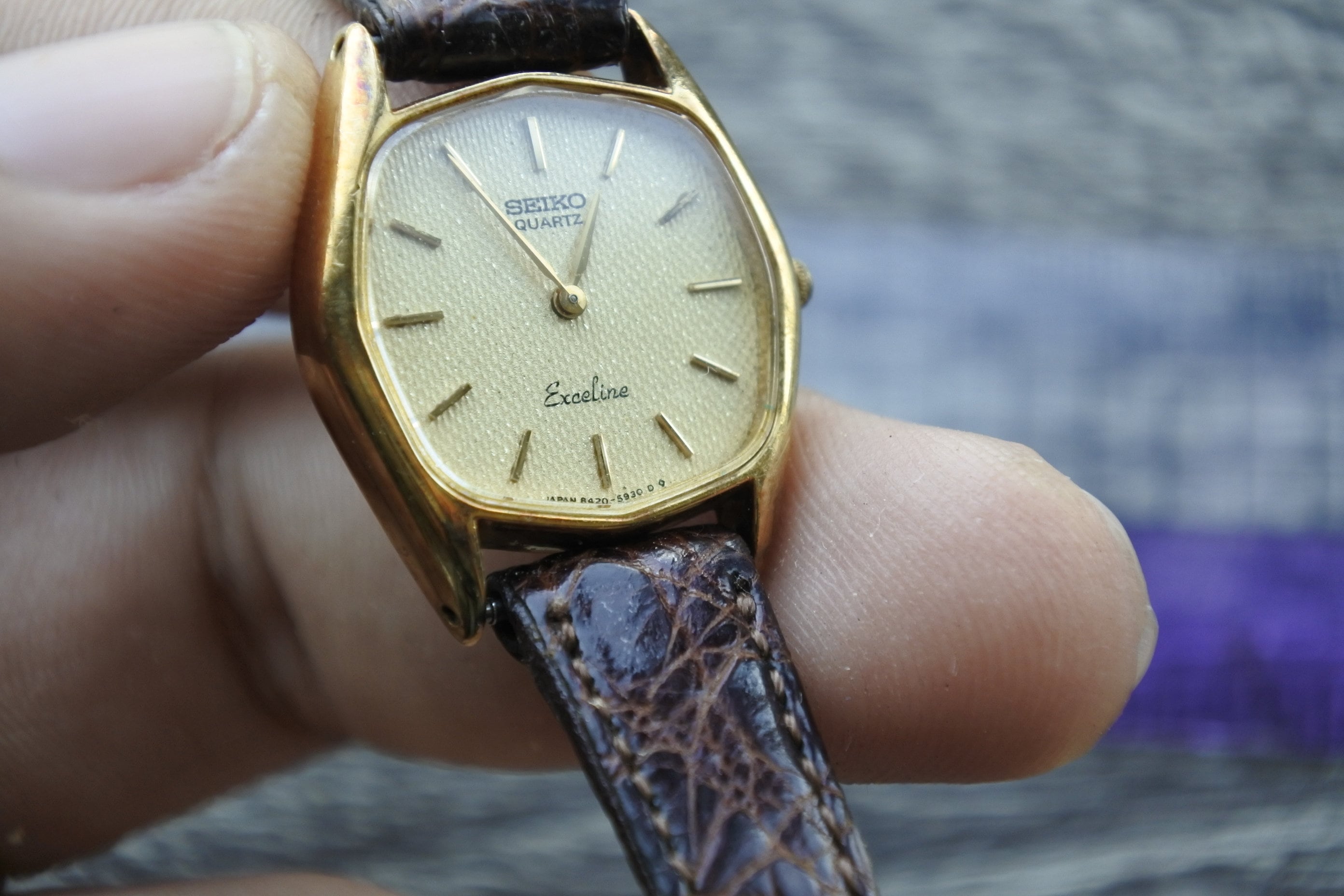 Vintage Seikoexceline 8420 5740 Gold Filled Lady Quartz Watch - Etsy