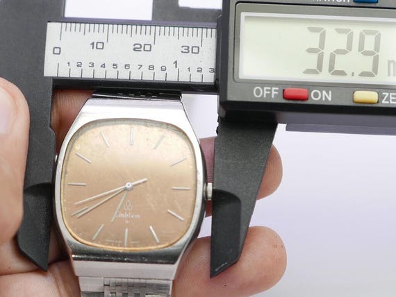 Vintage Seiko Emblem 4120 5000 Copper Dial Men Quart… - Gem