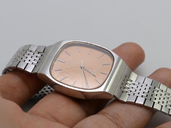 Vintage Seiko Emblem 4120 5000 Copper Dial Men Quart… - Gem