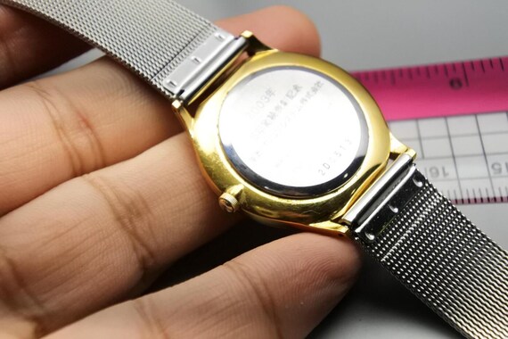 Vintage Seiko 7N01 0BD0 Golden Dial Men Quartz Watch … - Gem