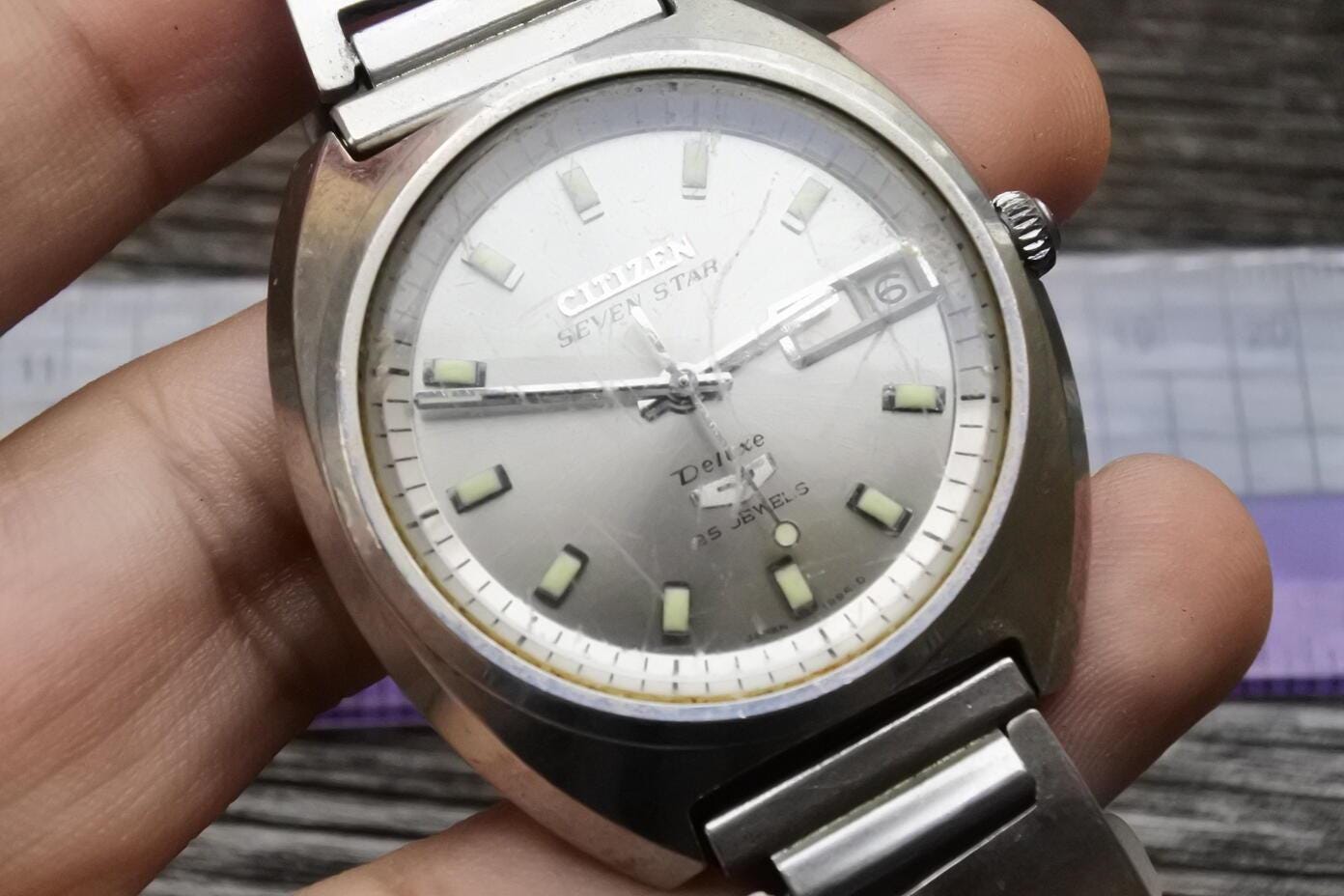 Vintage Citizen Seven Star Silver Dial Men Automatic Watch Japan JDM ...