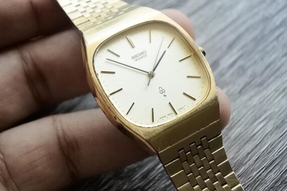 Vintage Seiko Emblem 7830 5020 Silver Dial Men Quartz… - Gem