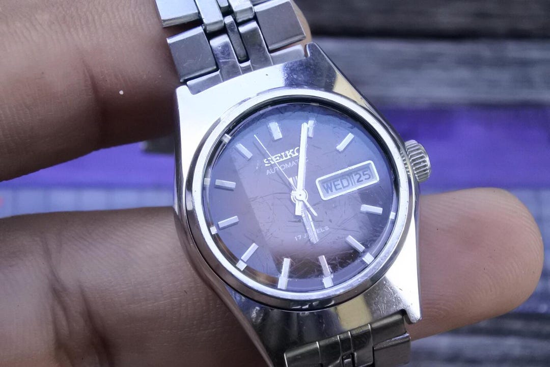 Vintage Seiko 2206 0610 Copper Dial Lady Automatic Japan Round Shape ...