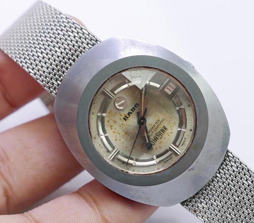 Vintage Rado Diastar White Dial Men Hand Winding Watch Swiss Made ...