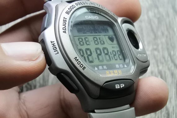 Vintage Casio Japan Blood Pressure Monitor BP-1B LCD … - Gem