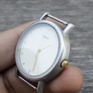 Vintage Seiko 6531 6030 Minimalist Unisex Quartz Watch Japan Round ...
