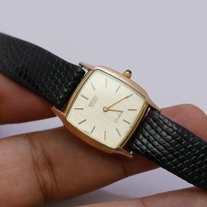 Vintage Seiko Exceline 14K Gold Filled 8420 5400 Lady Quartz Watch Japan Cushion Shape 24mm - Etsy
