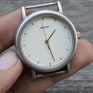 Vintage Seiko 6531 6030 Minimalist Unisex Quartz Watch Japan Round ...
