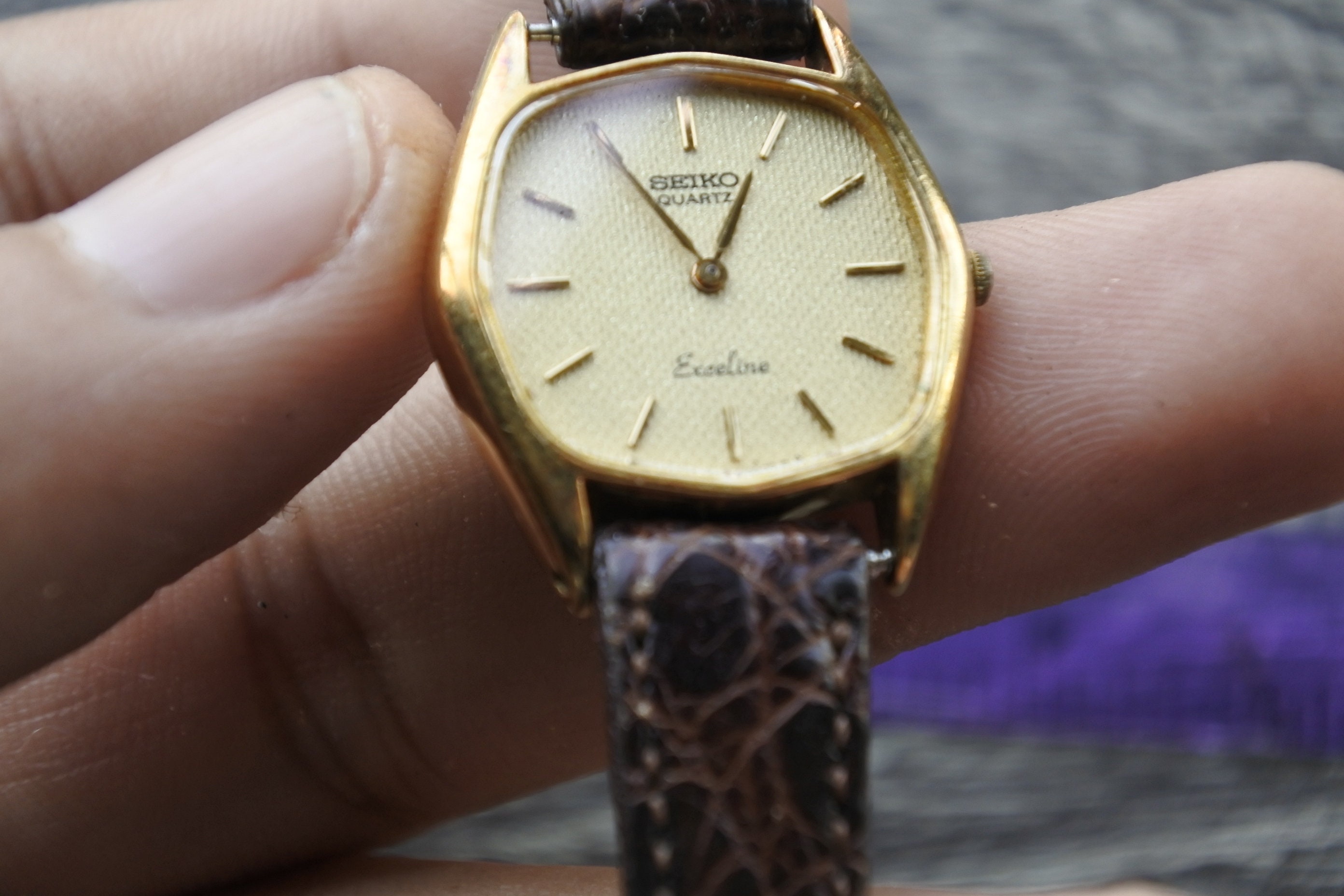 Vintage Seikoexceline 8420 5740 Gold Filled Lady Quartz Watch - Etsy