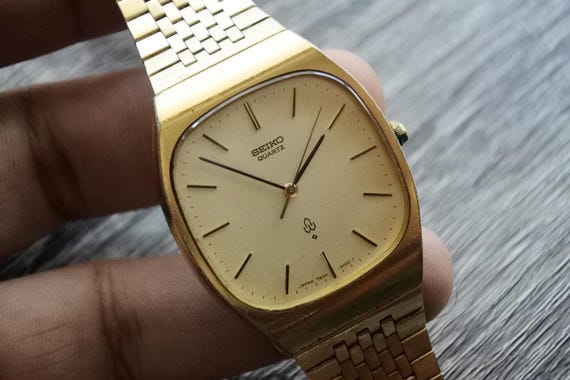 Vintage Seiko Emblem 7830 5020 Silver Dial Men Quartz… - Gem