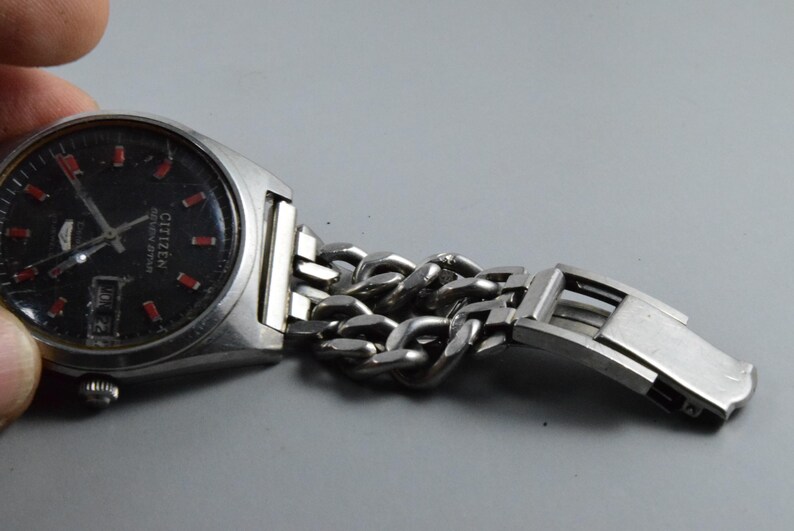 Vintage Citizen V2 Seven Star Black Dial Men Automatic Watch Japan JDM ...