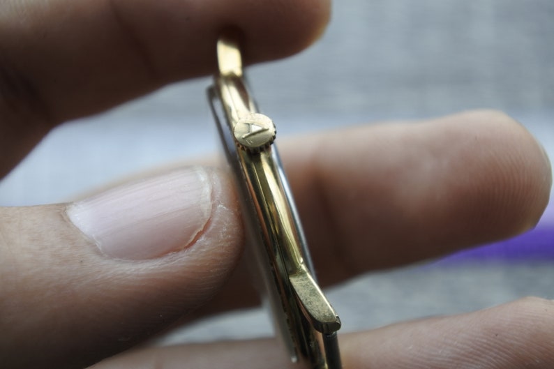 Vintage 1960 Aureole Swiss Made Hand Winding Gold Plated Dress Men ...