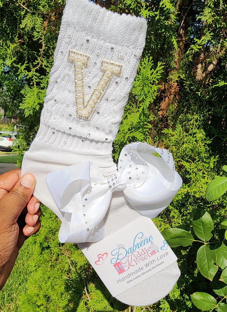 Bedazzled Jeweled Slouch Socks, Custom Patch Socks, Custom Made, Slouch ...