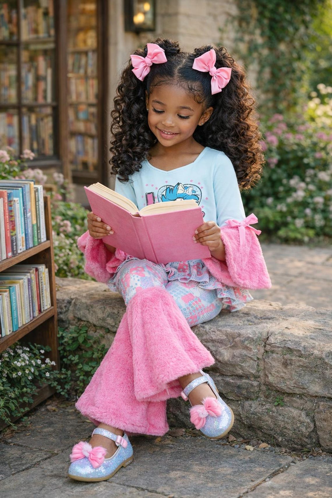 Girls Outfit, I Love Reading Outfit, Kid Clothes, Girls Clothing - Etsy