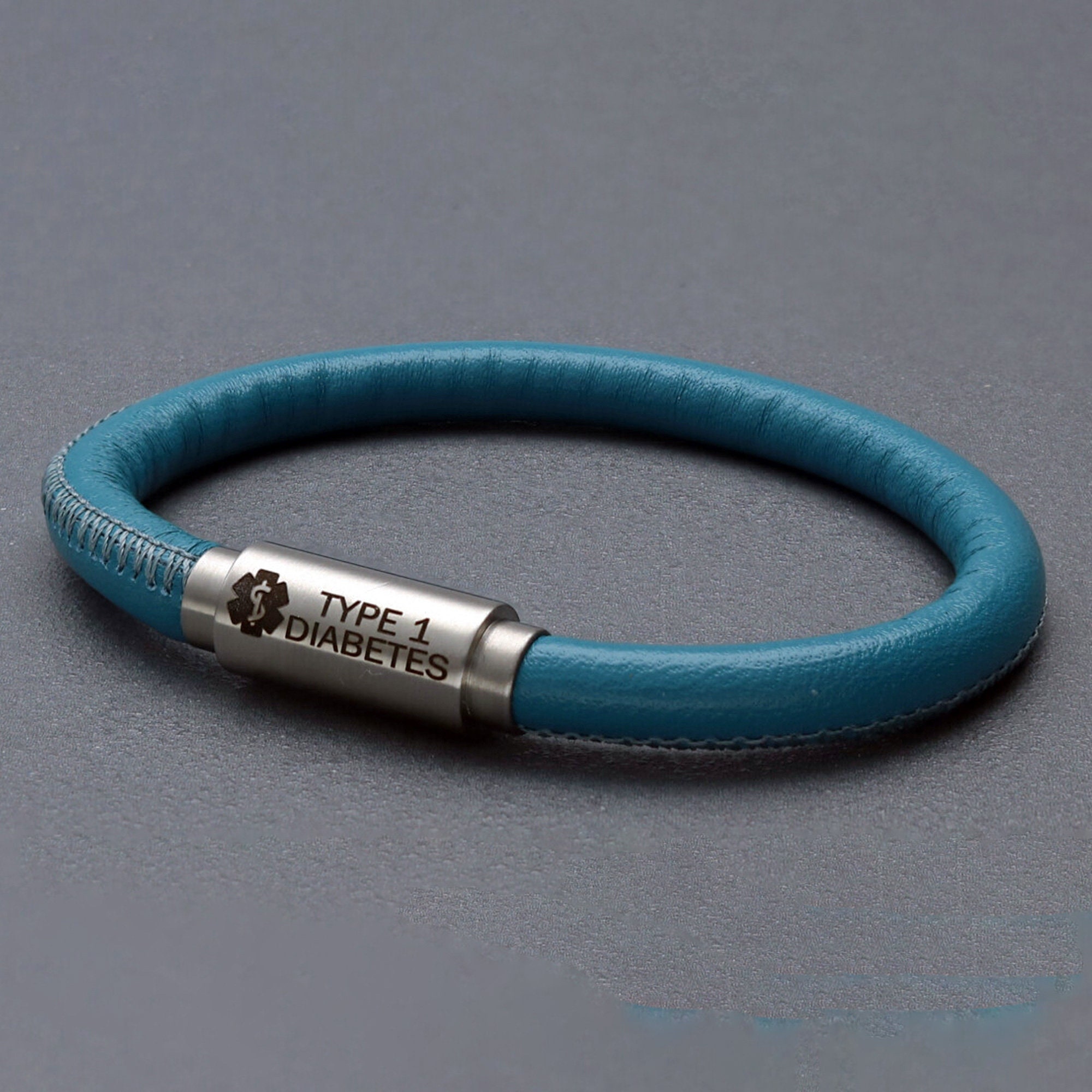 Medical Alert ID Bracelet Made From Genuine Napa Leather. Available in ...