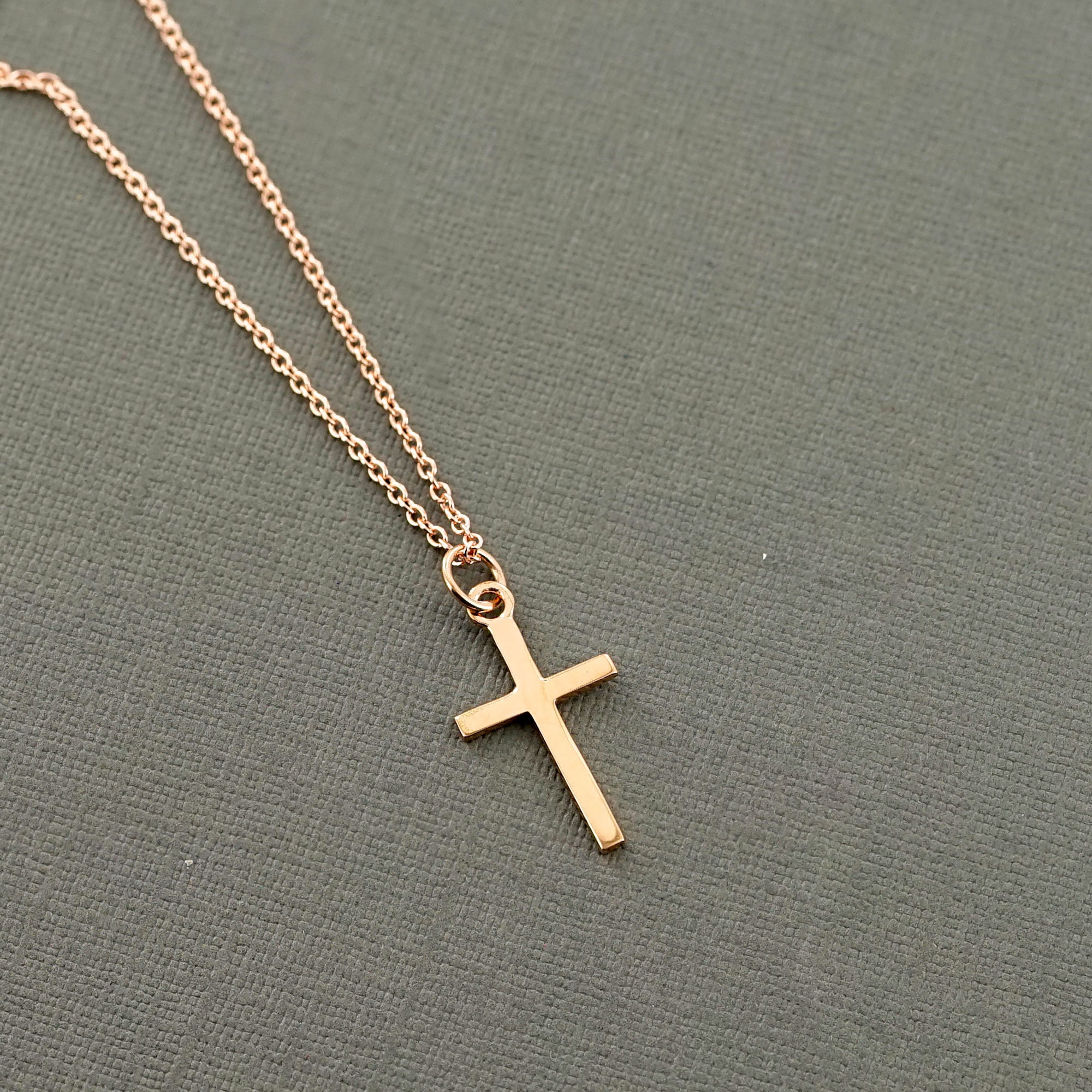 Girl's Cross Necklace Girl's Necklace Silver Cross - Etsy
