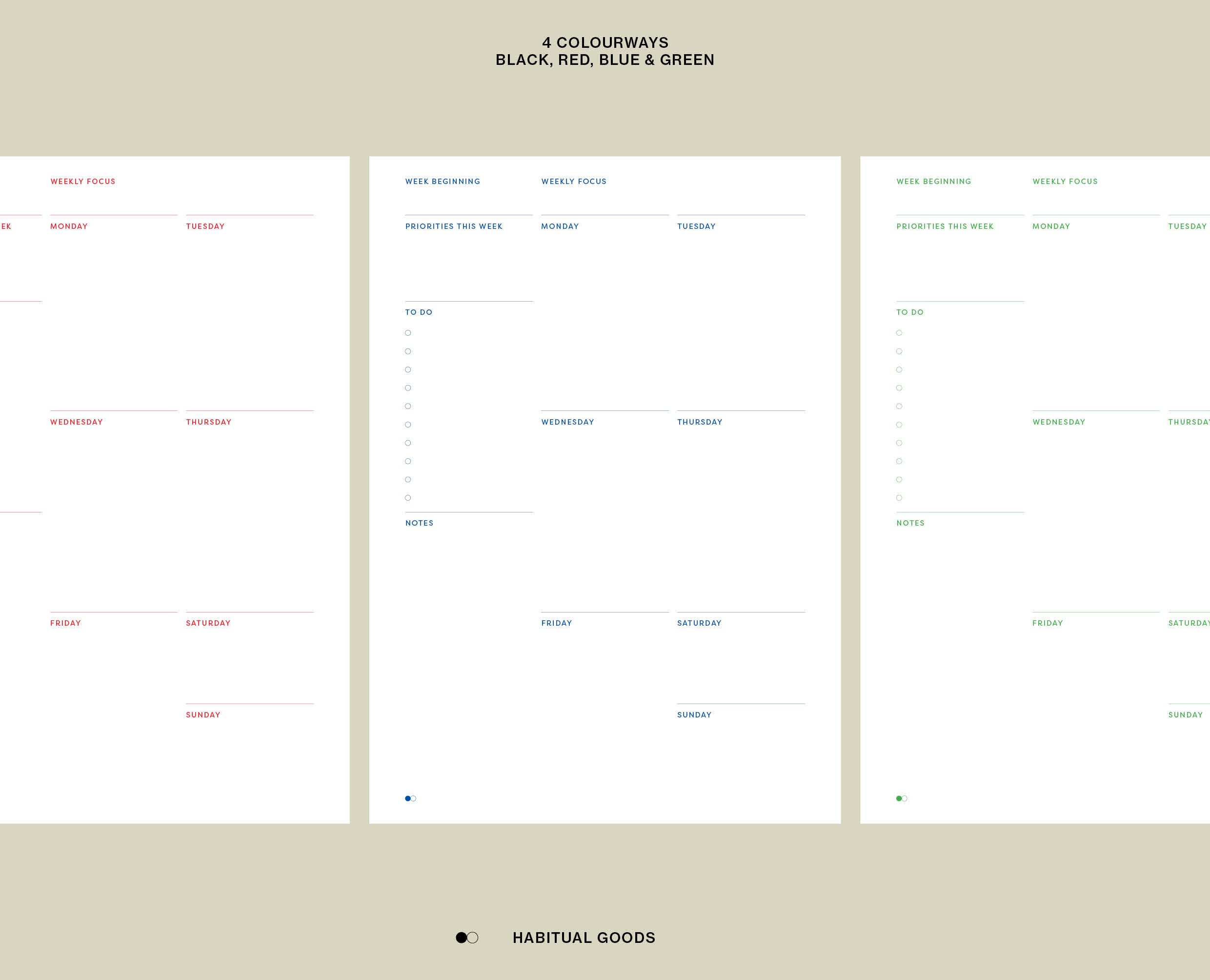 Weekly Planner, Printable Minimal to Do List, Lined and Unlined Blank ...