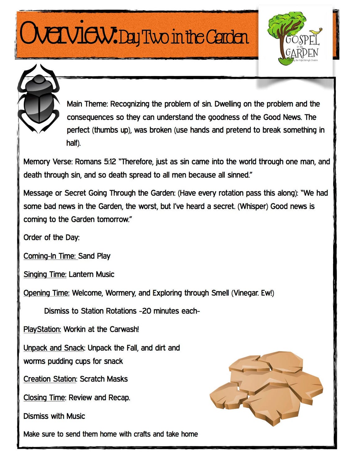 Gospel in the Garden Vbs or Backyard Bible Club Curriculum - Vacation ...