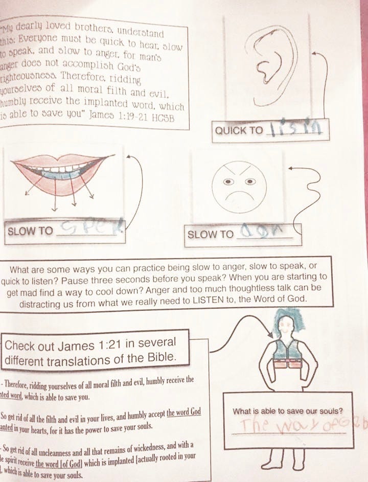 Children's Bible Study Digital File Book of James Bible Study Parents ...