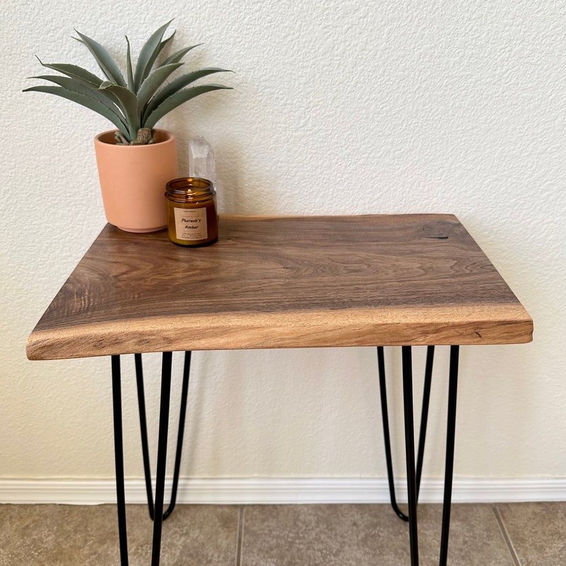 Live Edge End Table - Etsy