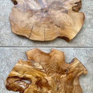 Live-edge Teak Root Wood Slab Table End Table Coffee Table Nightstand ...