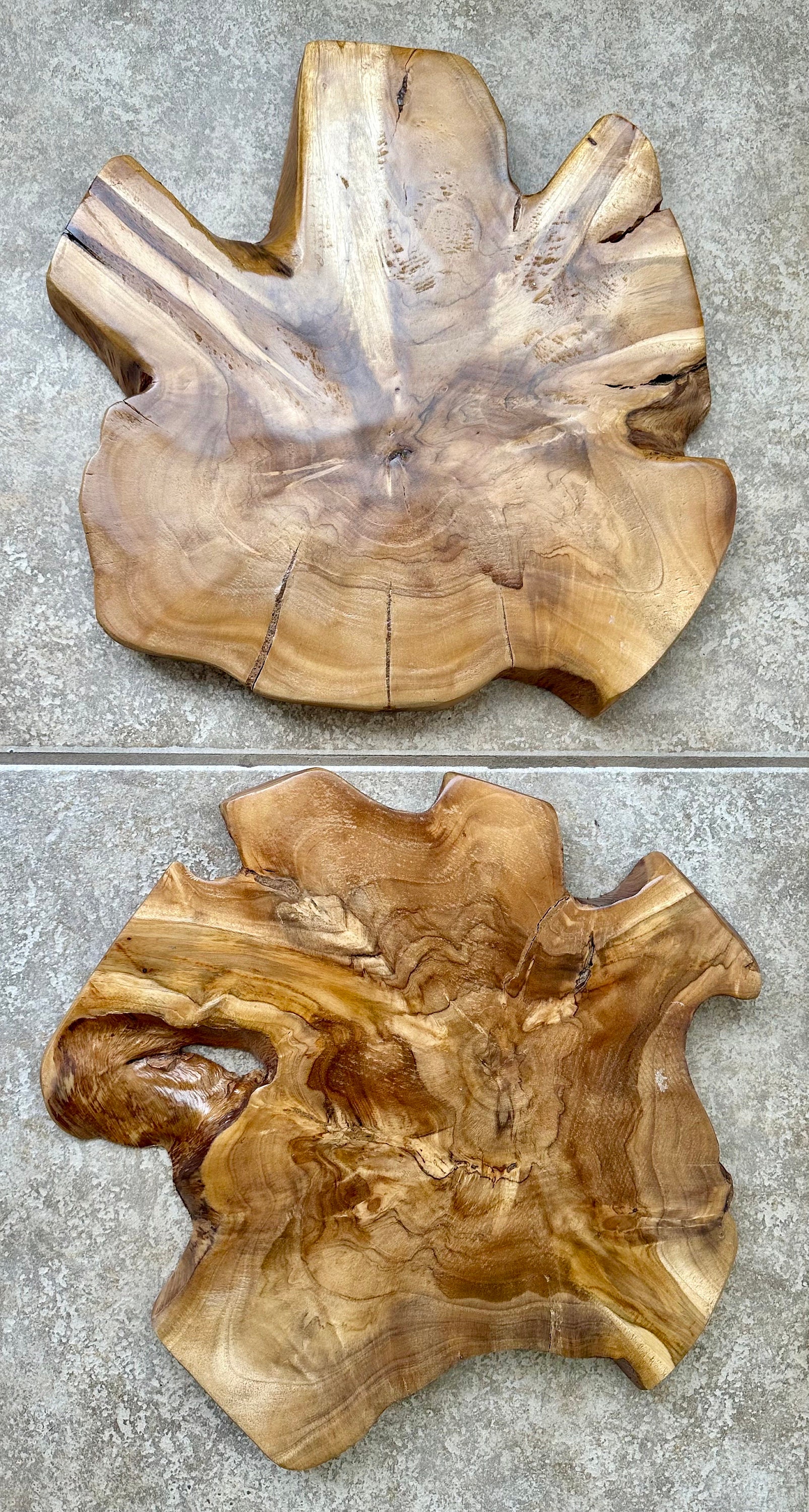 Live-edge Teak Root Wood Slab Table End Table Coffee Table Nightstand ...