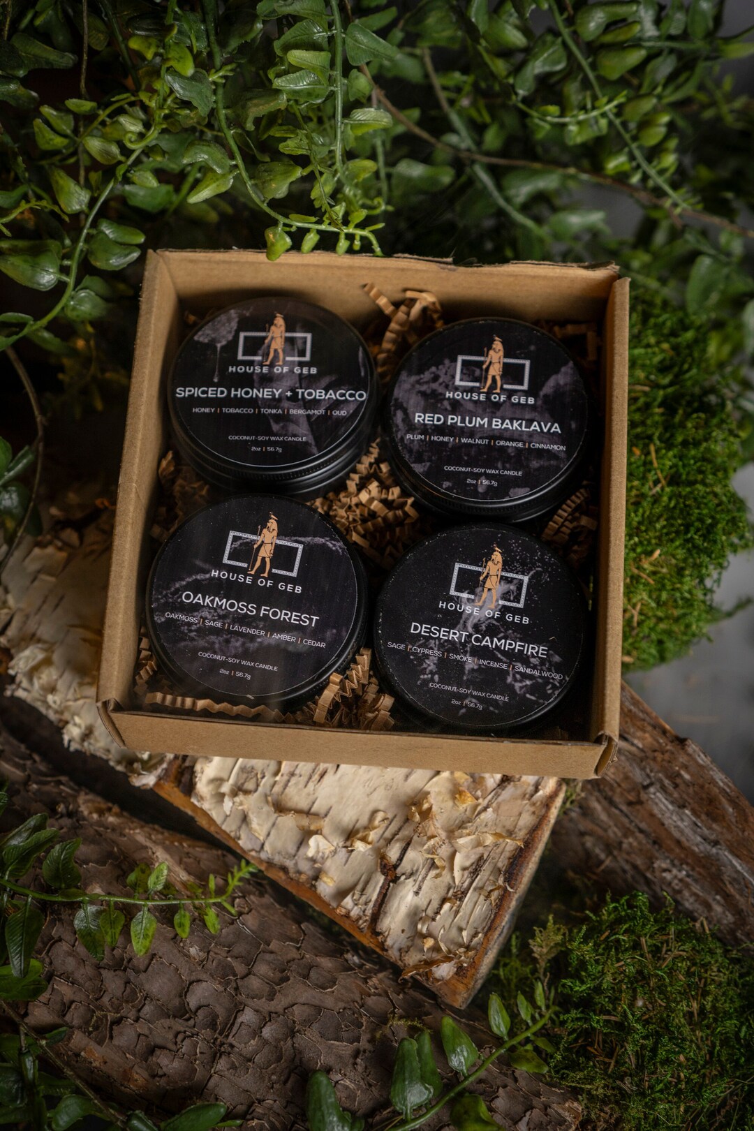 4-pack Candle Sampler Set | 4 Oz Tin Candles | Coconut Soy Wax Candles ...