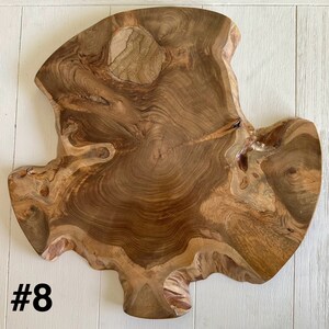 Live-edge Teak Root Wood Slab Table End Table Coffee Table Nightstand ...