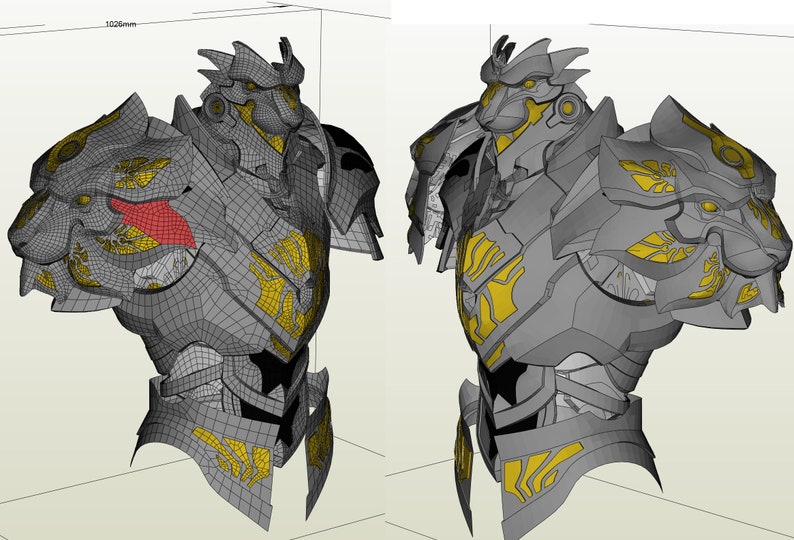 Godfall Silvermane Full Suit Pepakura Foam Files Pdo - Etsy