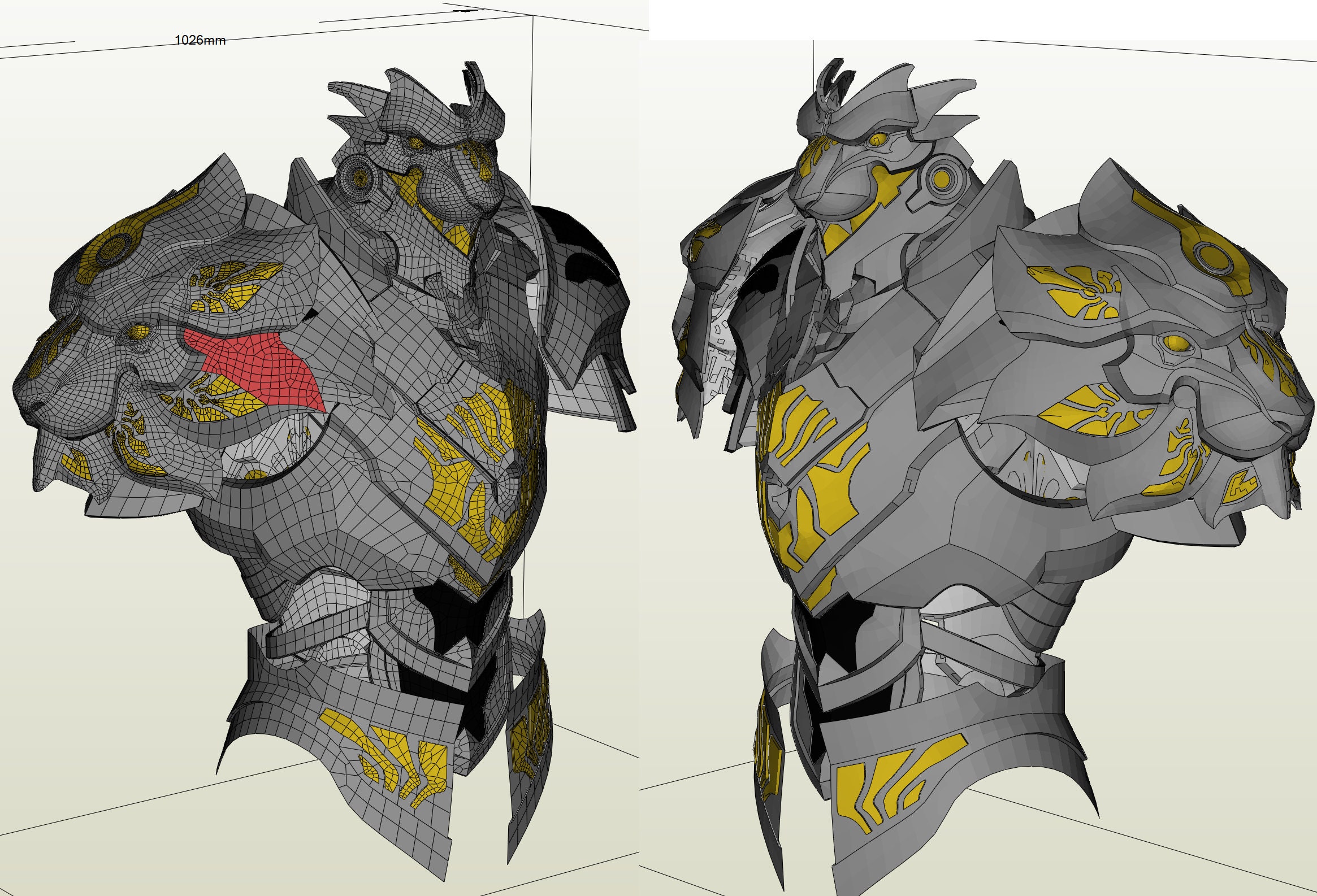 Traje completo Godfall Silvermane, archivos de espuma pepakura pdo ...
