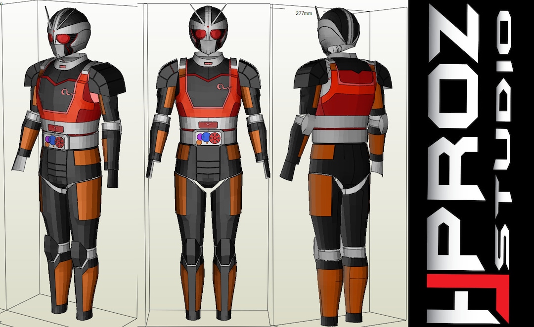 Kamen Rider Robo Foam File Pepakura - Etsy