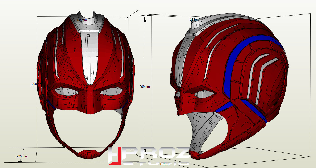 Captain Marvel Helmet 2019 PDO FOAM - Etsy