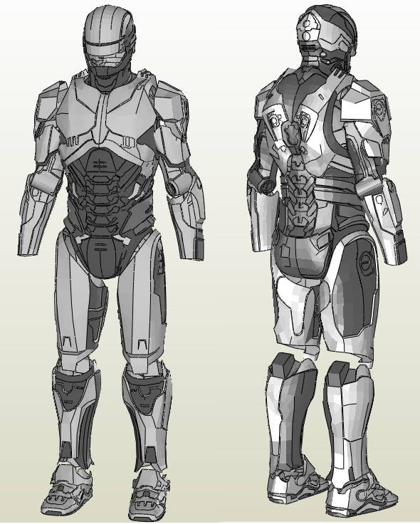 Robocop 2014 Full Suit Pepakura Foam Files - Etsy